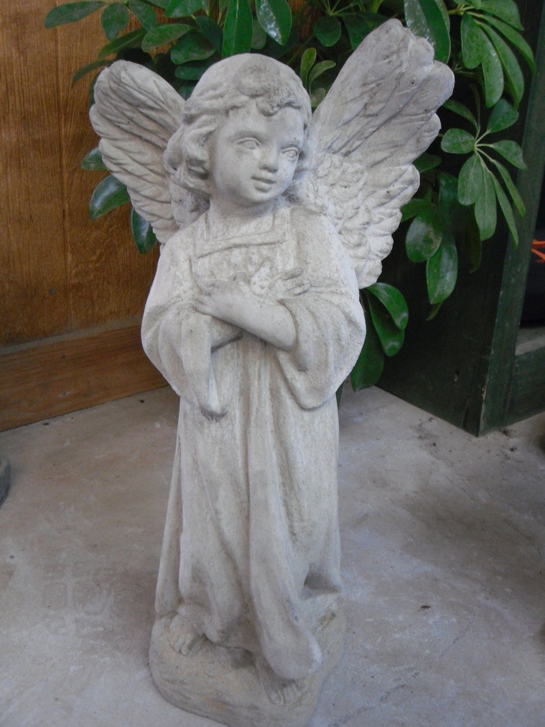 Standing Robed Angel - Angel Statue - Concrete Angel - Angel Monuments ...