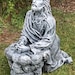 Large Praying Jesus Statue: Cement Religious Garden Decor - Etsy