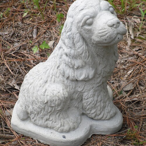 Cocker Spaniel Statue Garden Statue Memorial Dog Statue - Etsy
