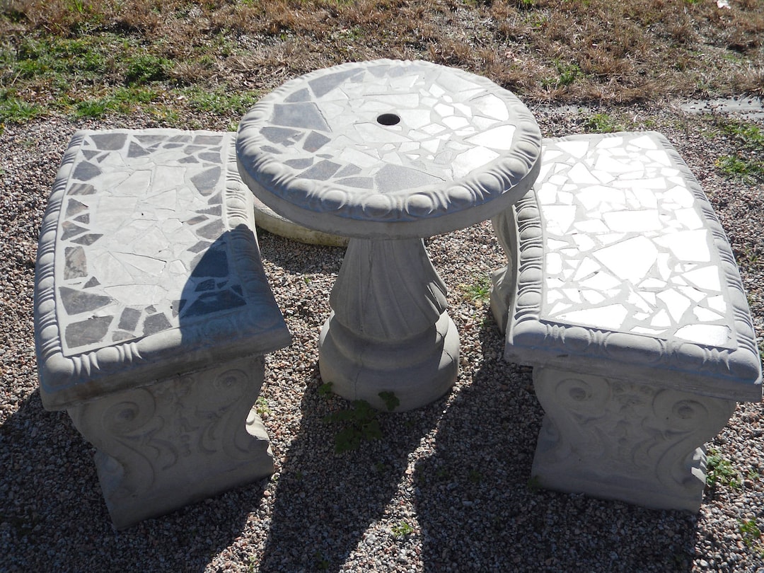 21' Round Small Patio Table, Patio Set, Outdoor Tabe Set, Round ...