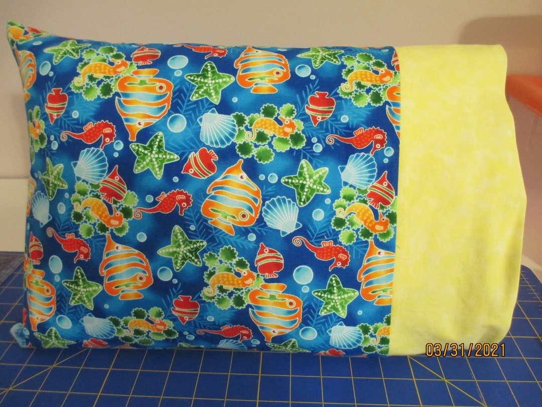 Travel Size Pillow Case - Sea Life - Etsy