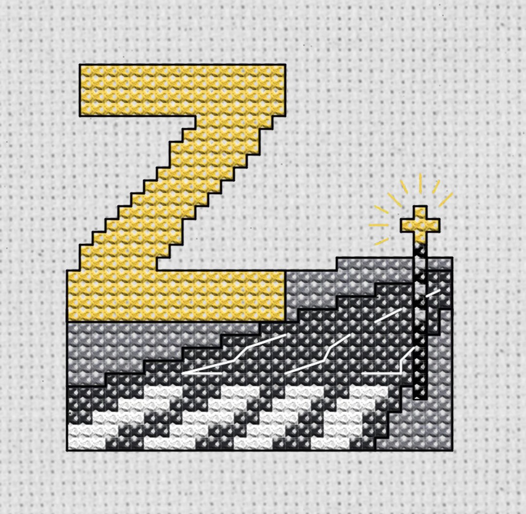Z is For... Zebra Crossing Mini Alphabet Cross Stitch Kit With DMC ...