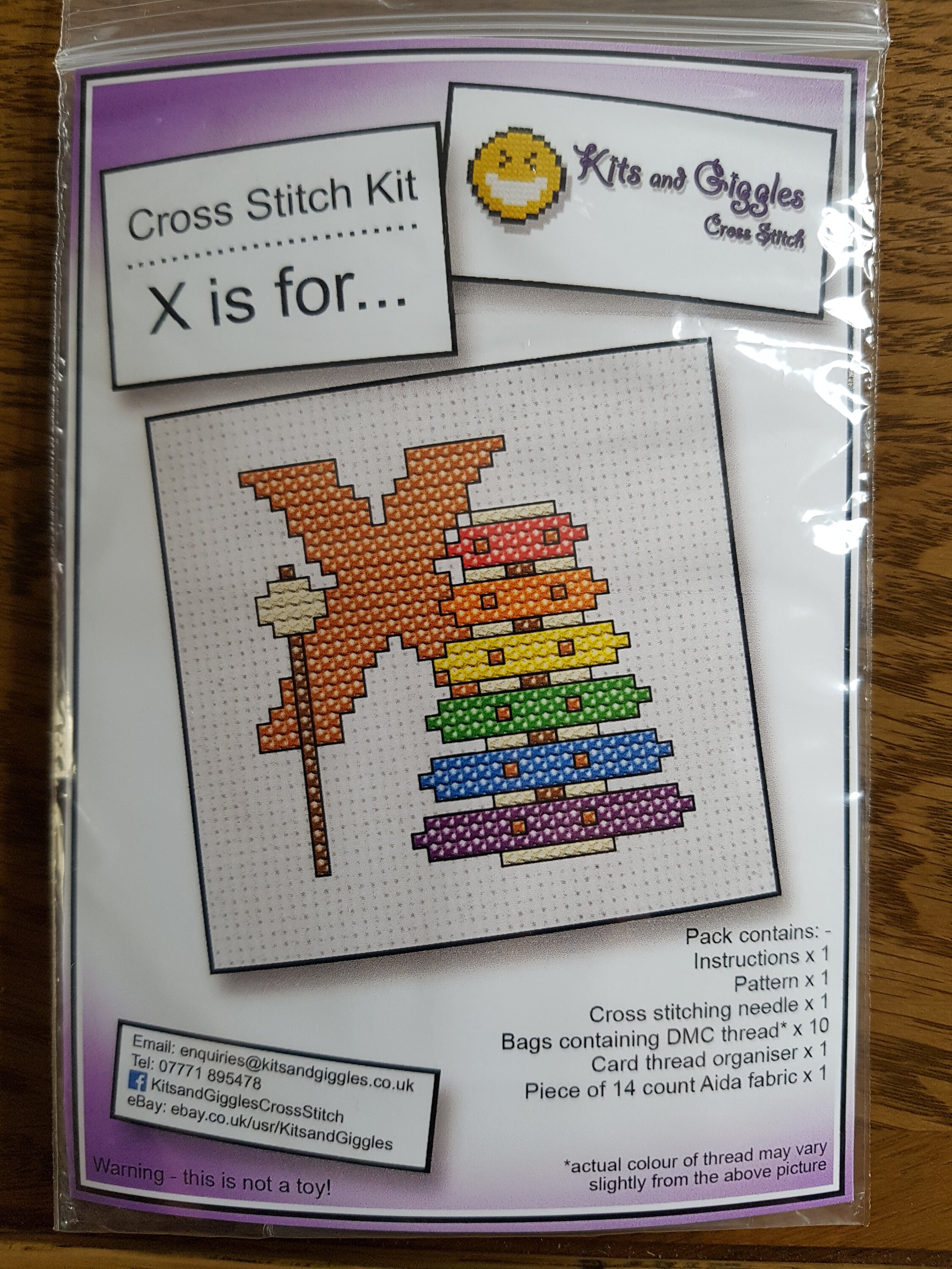 X is For... Xylophone Mini Alphabet Cross Stitch Kit With DMC - Etsy UK