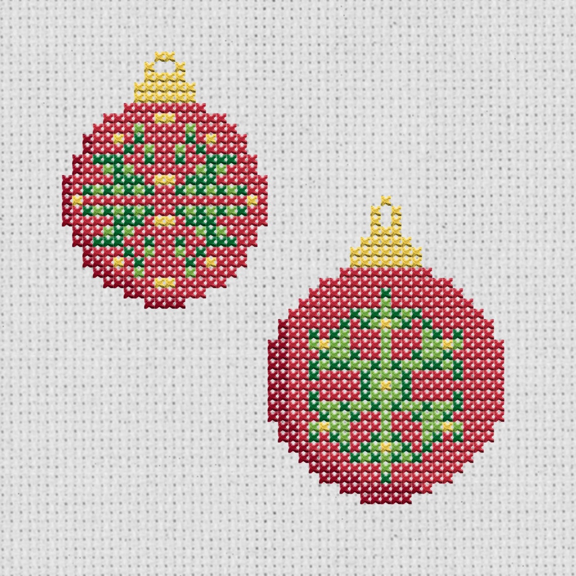 Christmas Card Cross Stitch Kit. Five 4 Designs With - Etsy