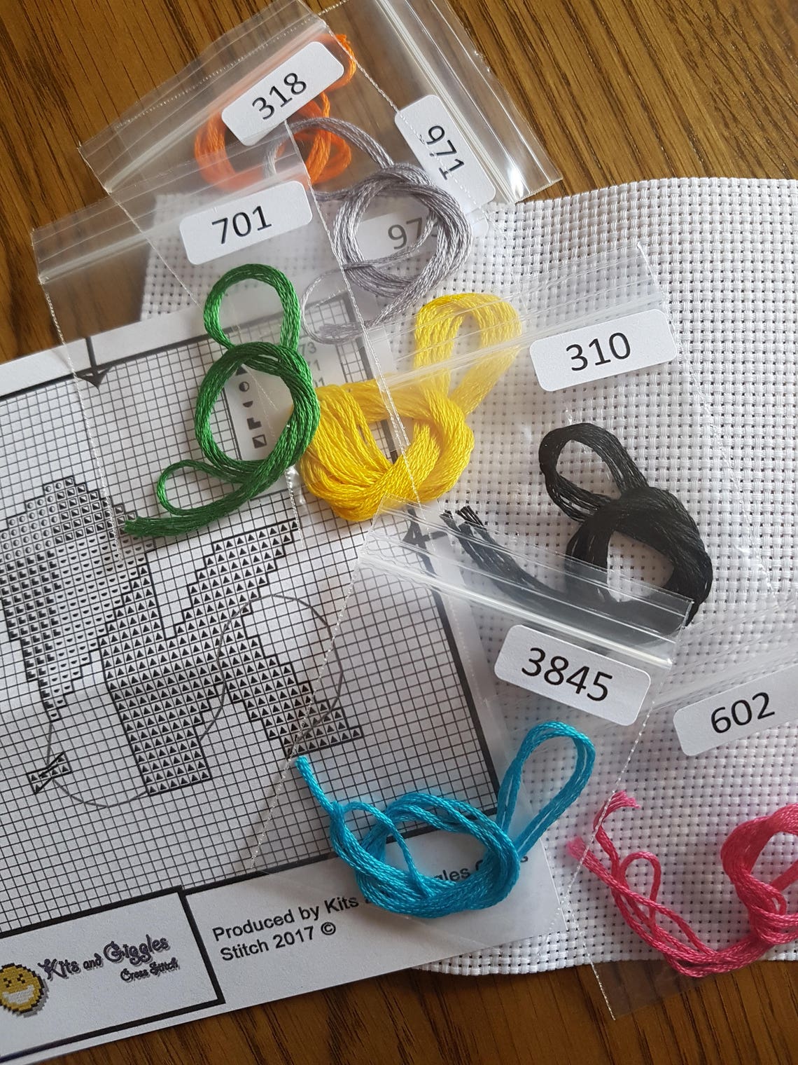 K is For... Kite Mini Alphabet Cross Stitch Kit With DMC | Etsy