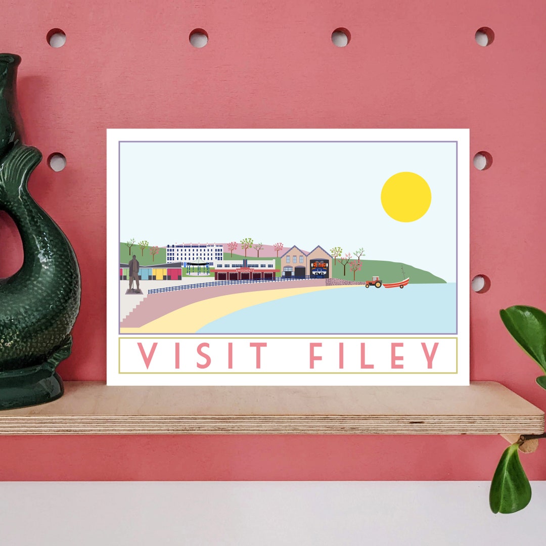 Filey Travel Poster - Etsy UK