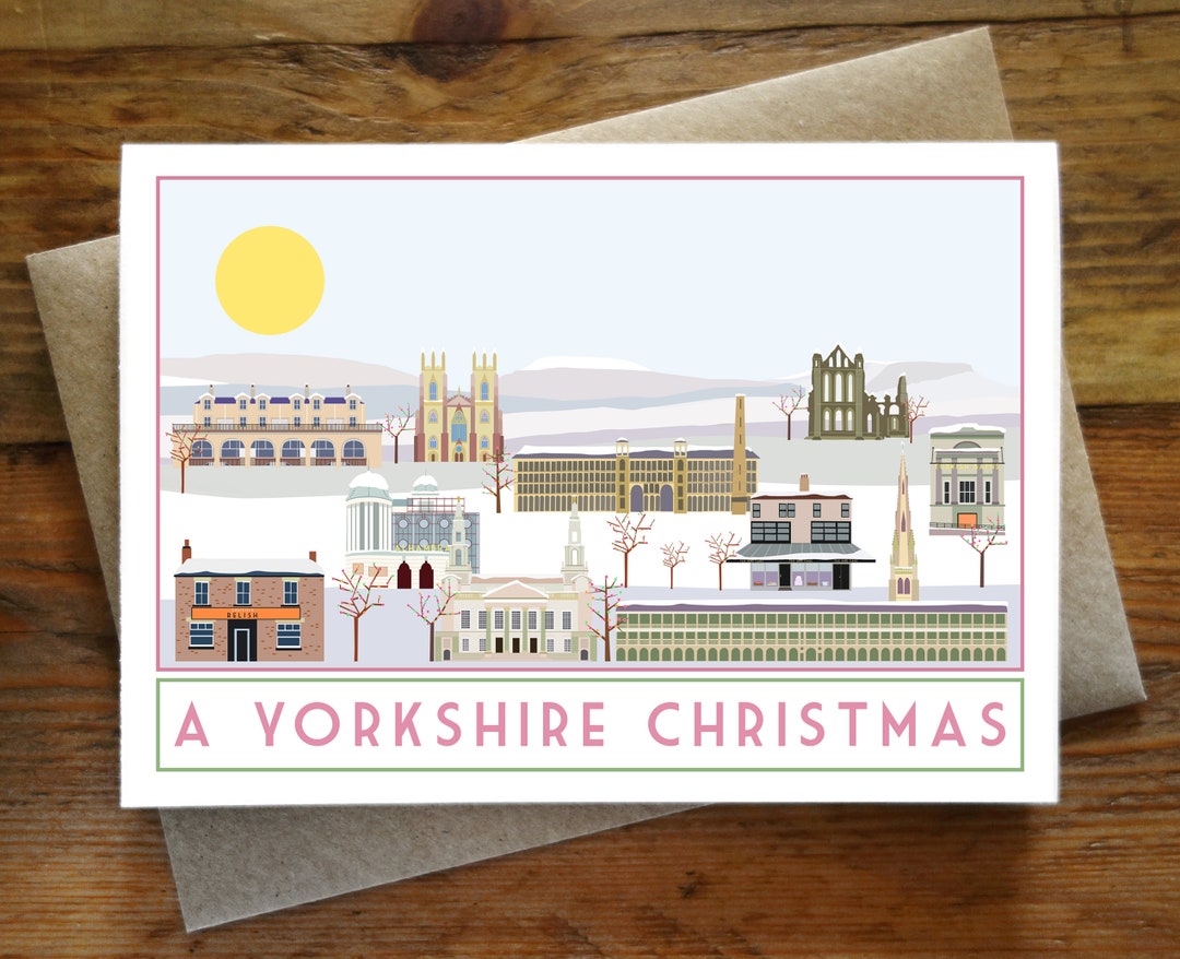 A Yorkshire Christmas Card Multi Pack of 5 - Etsy UK