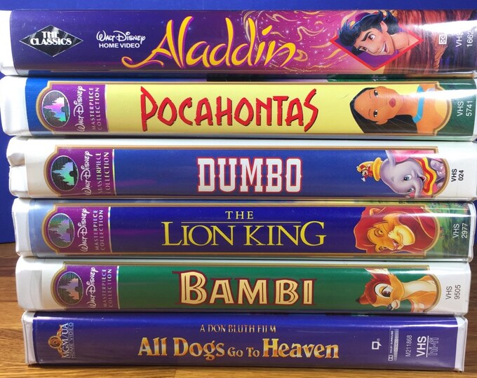 Cartoon Movies / VHS/ 6pc - Etsy