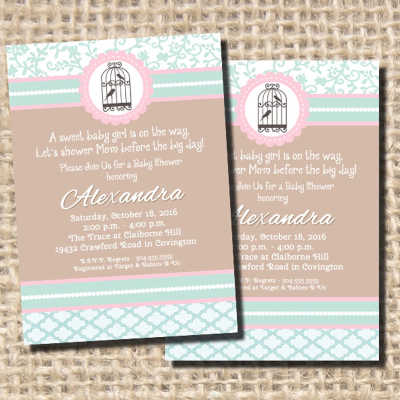 Bird Cage Invitation - Etsy