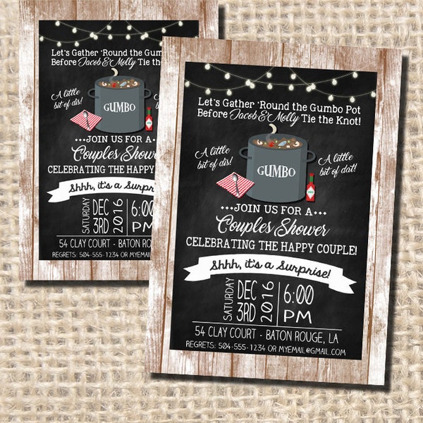 Gumbo Party Invitation - Etsy