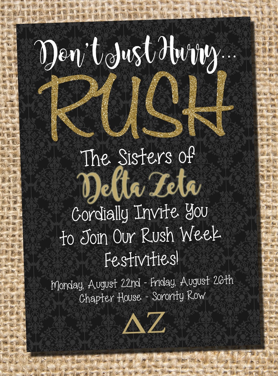Sorority Rush Flyer
