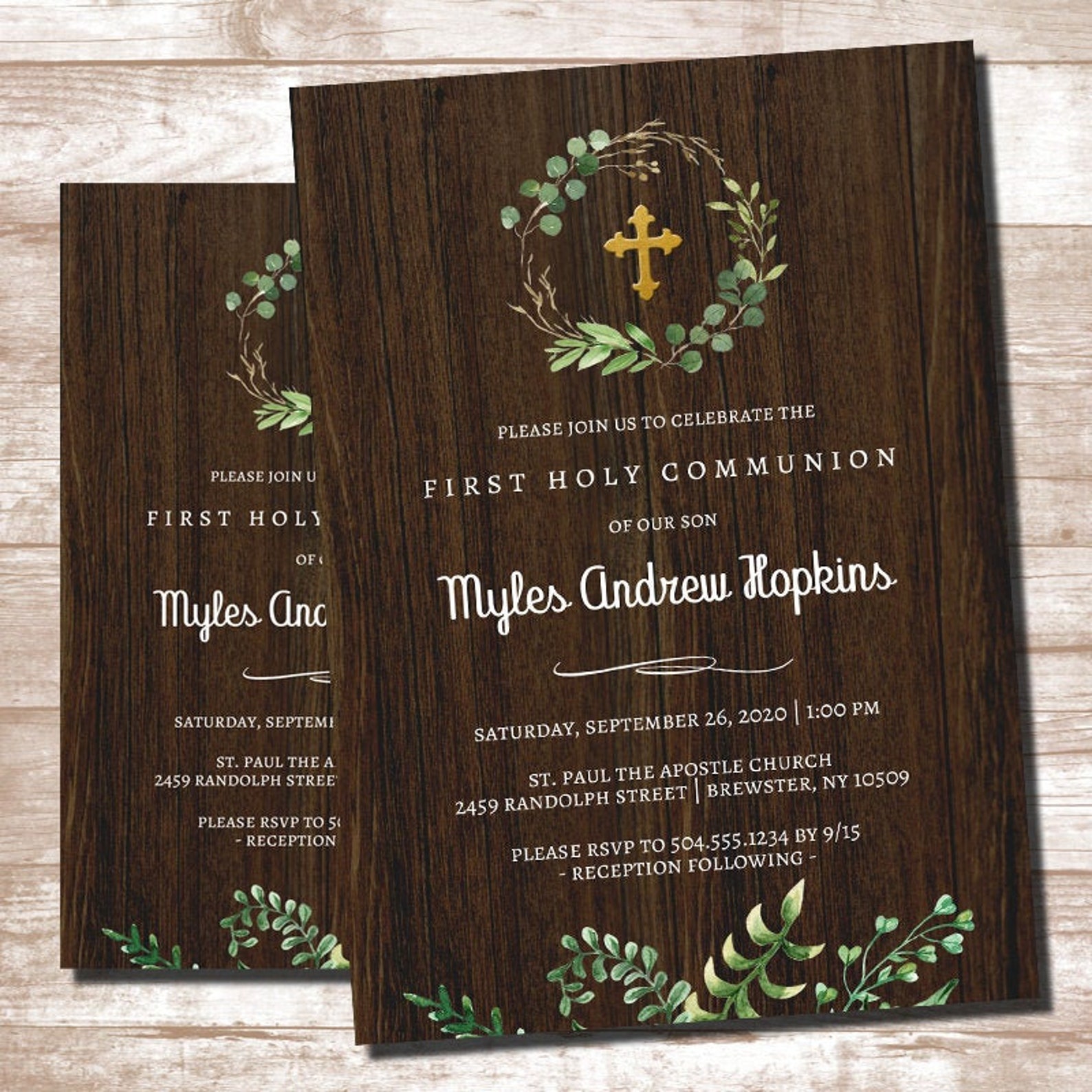 First Communion Invitations, Communion Invitations, Religious ...