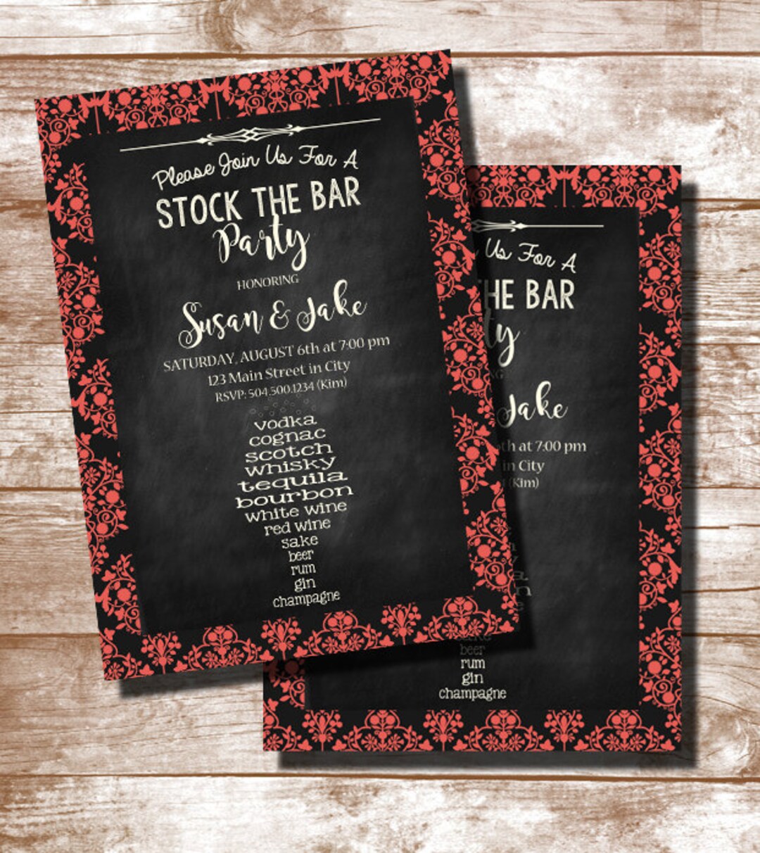 Stock the Bar Party, Stock the Bar Shower, Stock the Bar Wedding Shower ...