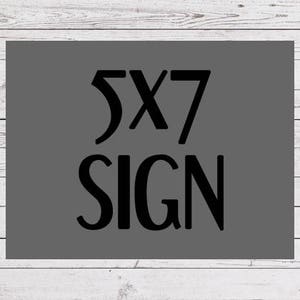 Matching 5x7 Sign Made to Match Invitation Design - Etsy