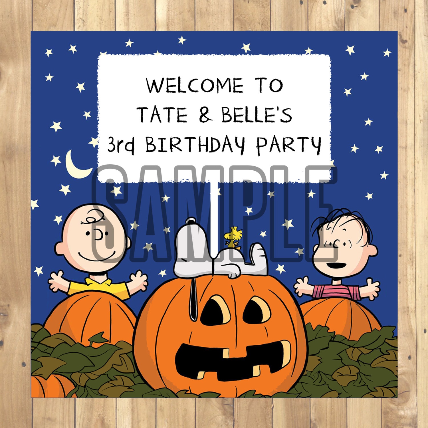 Charlie Brown Great Pumpkin Door Sign, Great Pumpkin Door Sign, 12x12 ...