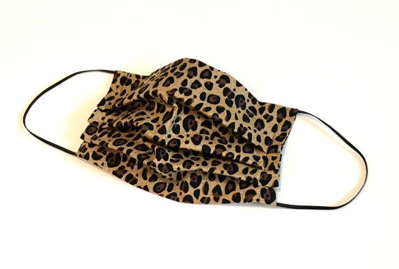 Cheetah Print Face Mask Leopard Print Face Mask Animal Print | Etsy
