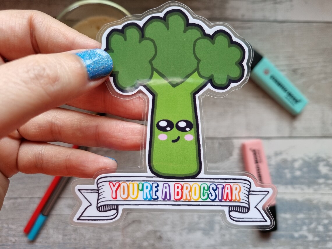 Broccoli Magnet Positivity Magnet Motivational Gift - Etsy