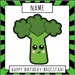 Broccoli Birthday Card, Funny Card, Birthday Greeting, Food Lover ...