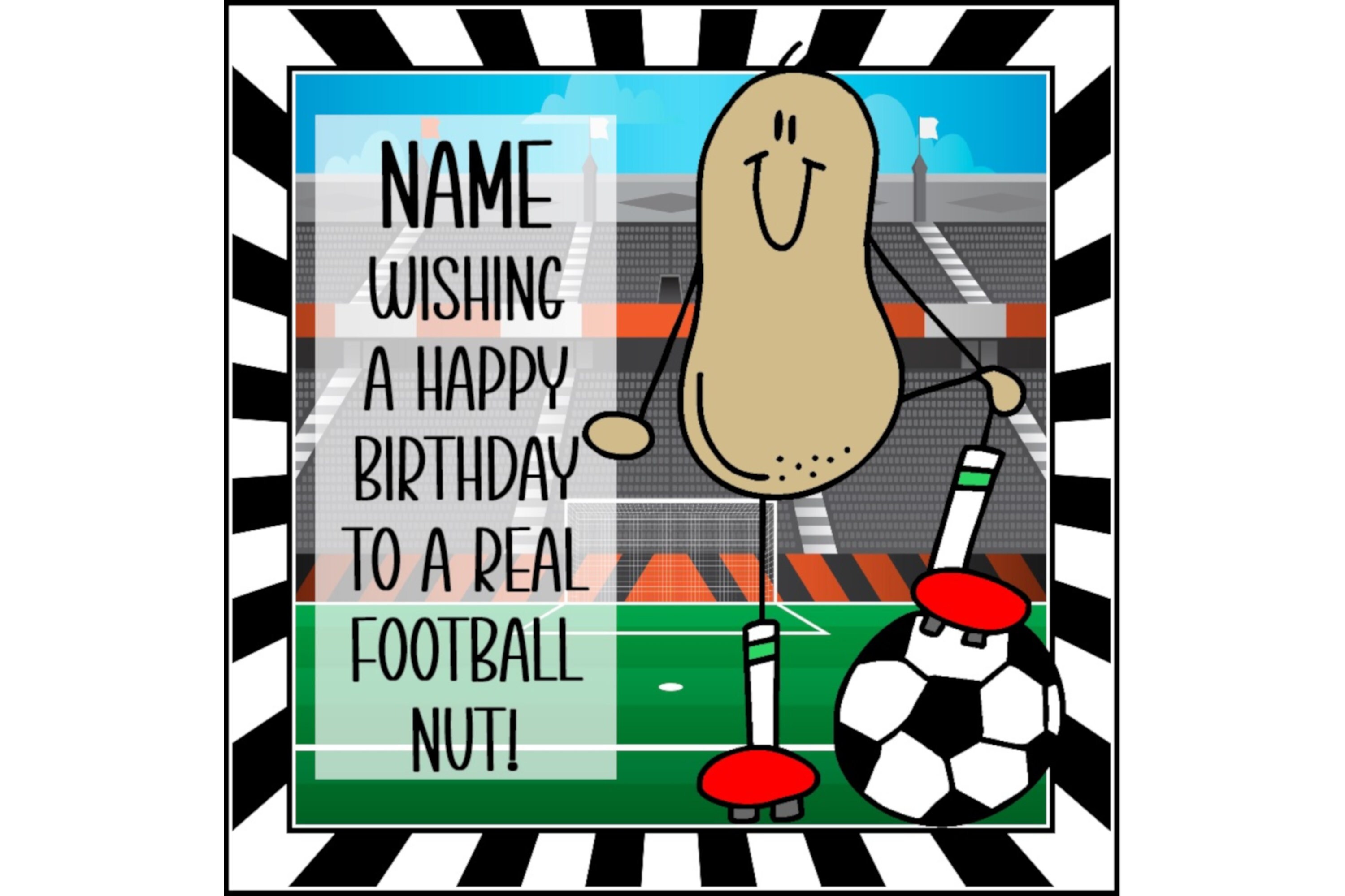 Football Birthday Card Football Fan Footie Mad Sports - Etsy UK