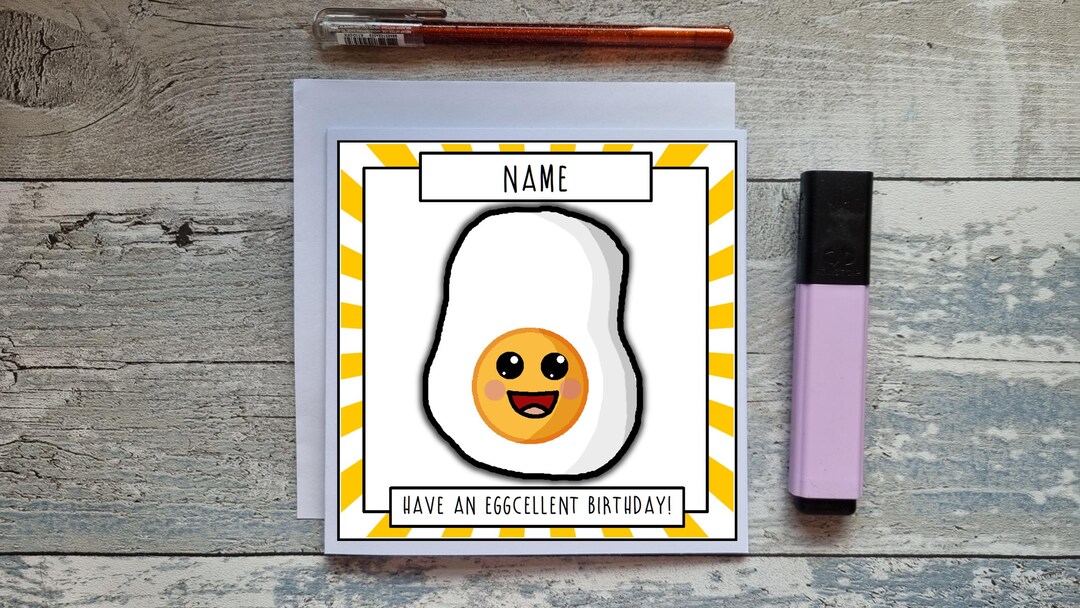 Egg Birthday Card, Funny Birthday Greetings, Birthday Card for an Egg ...