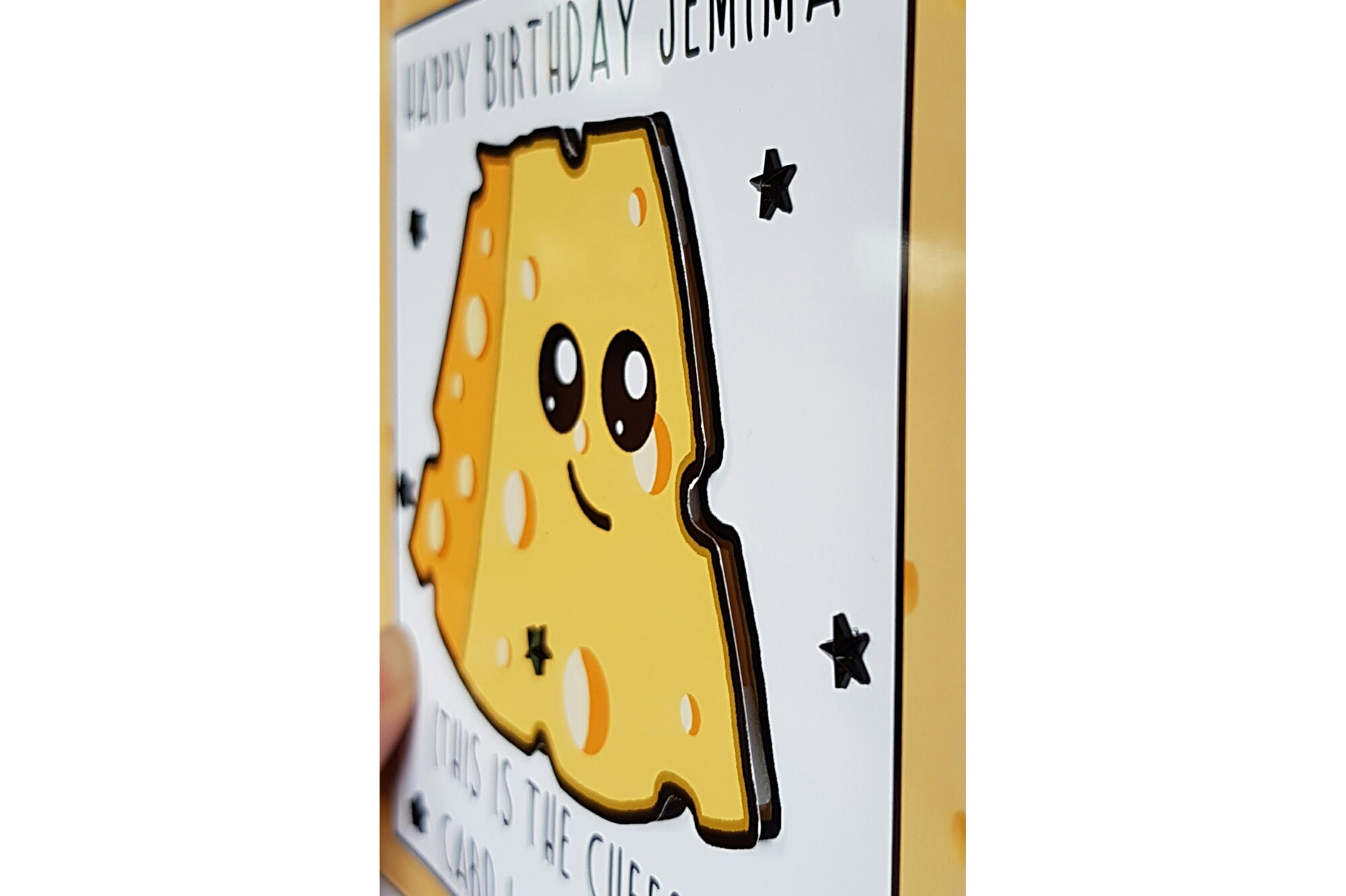 Personalized Cheese Birthday Card, Funny Foodie Pun - Etsy UK