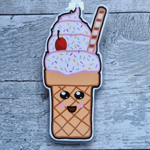 Ice Cream Magnetic Bookmark, Cute Stationery, Kawaii Bookmark, Planner ...