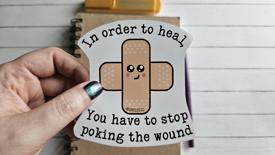 Trauma Healing Vinyl Sticker, Positive Affirmation, Mental Health Gifts ...