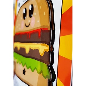 Burger Birthday Card, Funny Card, Birthday Greetings, Food Lover ...