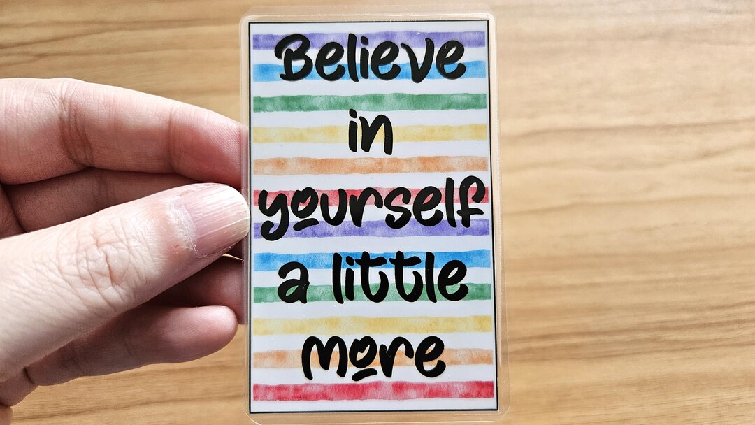 Laminated Affirmation Cards: Rainbow Encouragement, Self Care Gift - Etsy