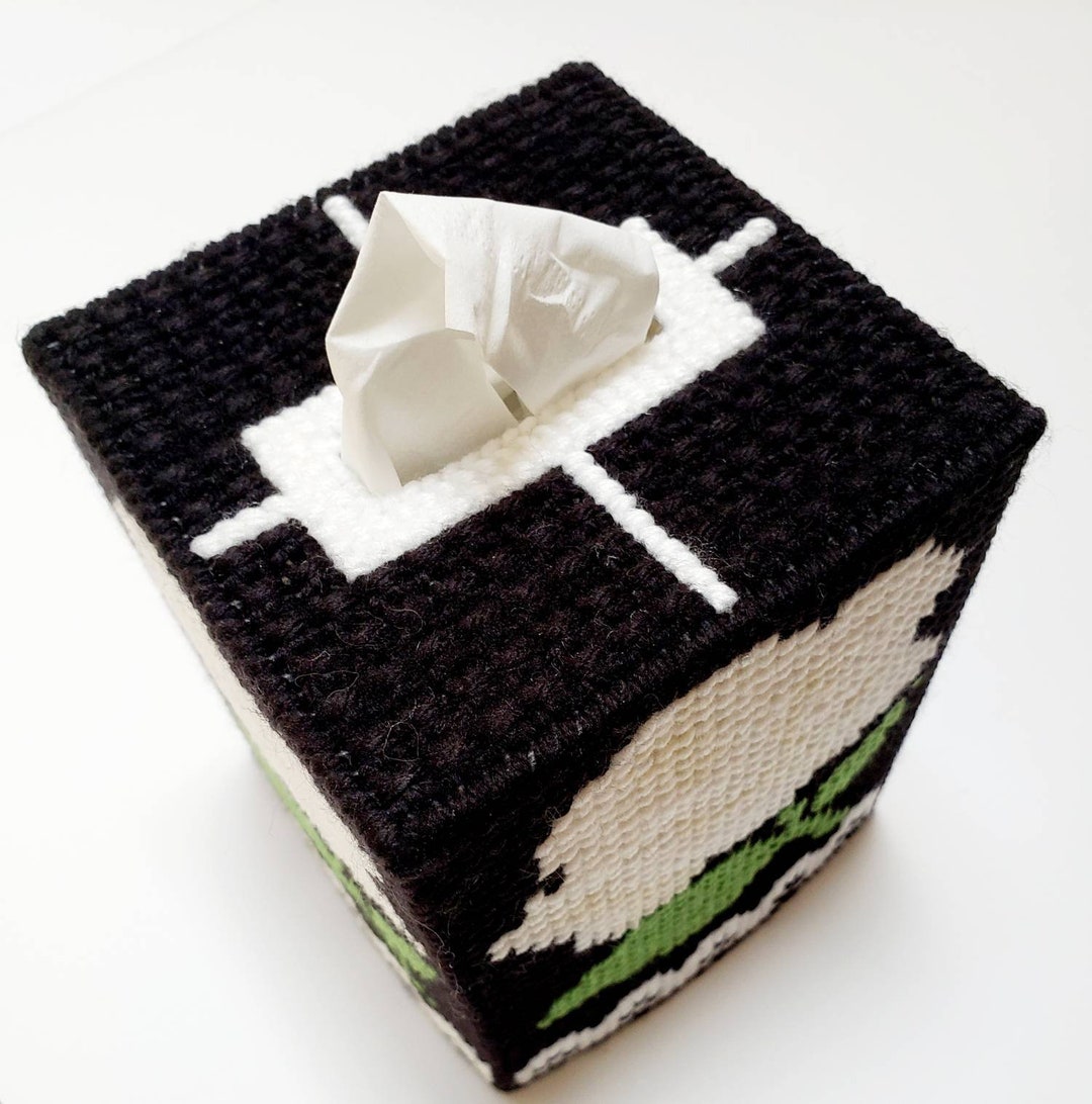 White Rose Tissue Box - Etsy
