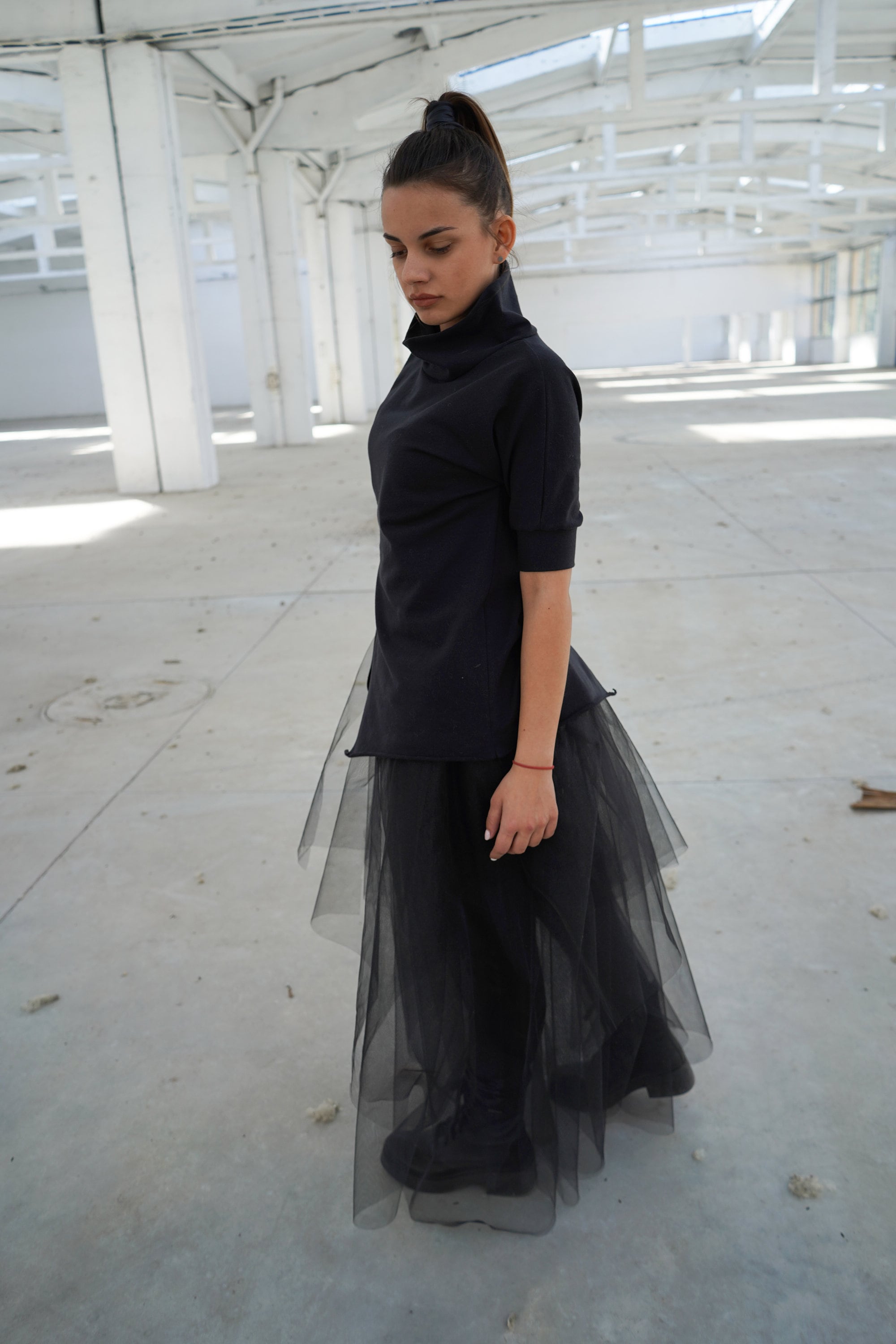 Black Tutu Skirt for Women, Gothic Tulle Skirt, Puffy Layered Maxi ...
