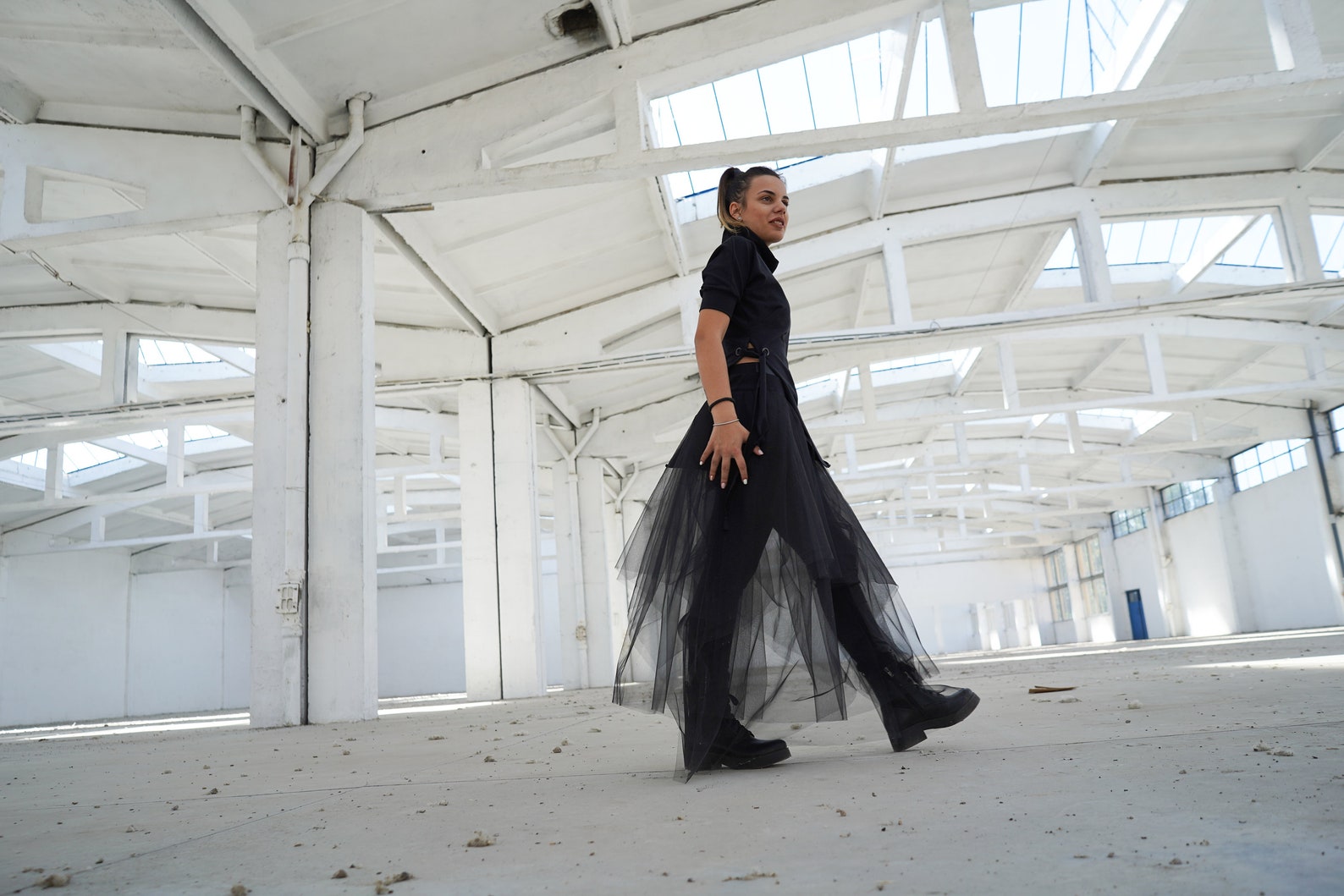 Black Tutu Skirt for Women, Gothic Tulle Skirt, Puffy Layered Maxi ...