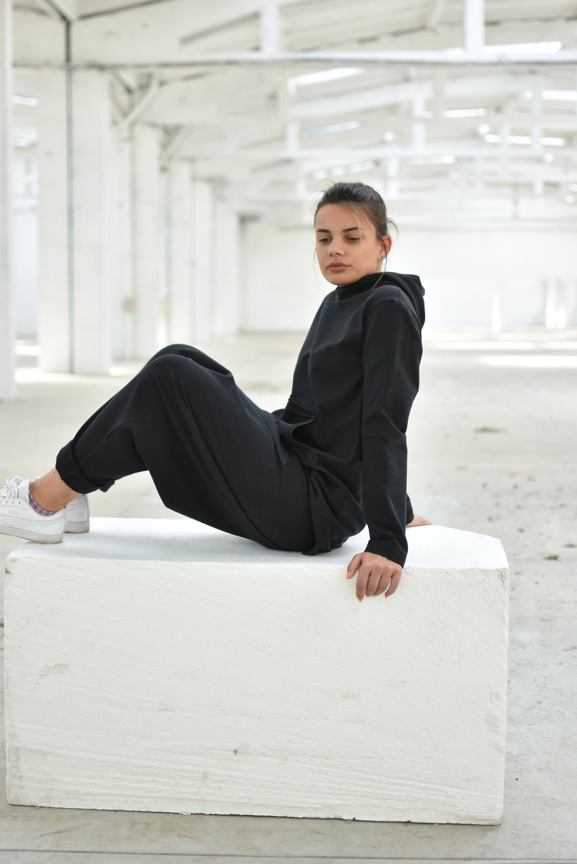 Women Black Set Set of 2 Urban Clothing Black Sweatshirt - Etsy