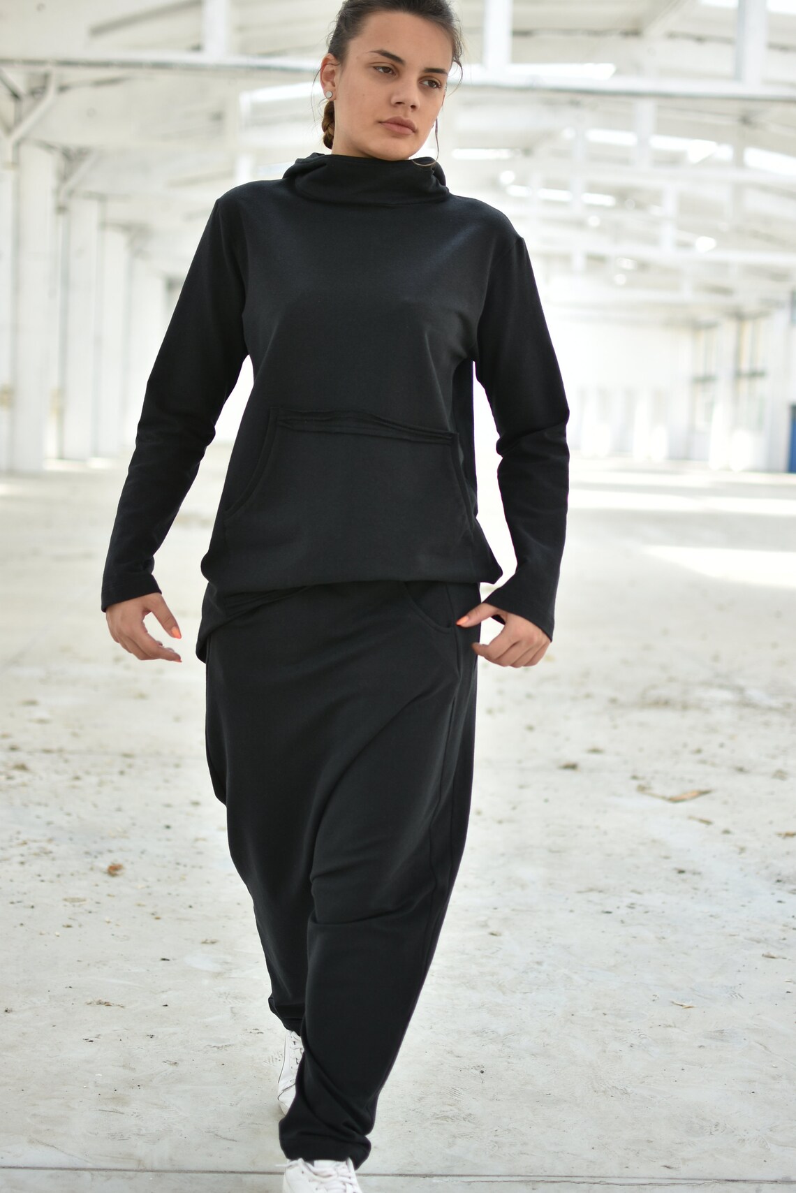 Women Black Set Set of 2 Urban Clothing Black Sweatshirt - Etsy