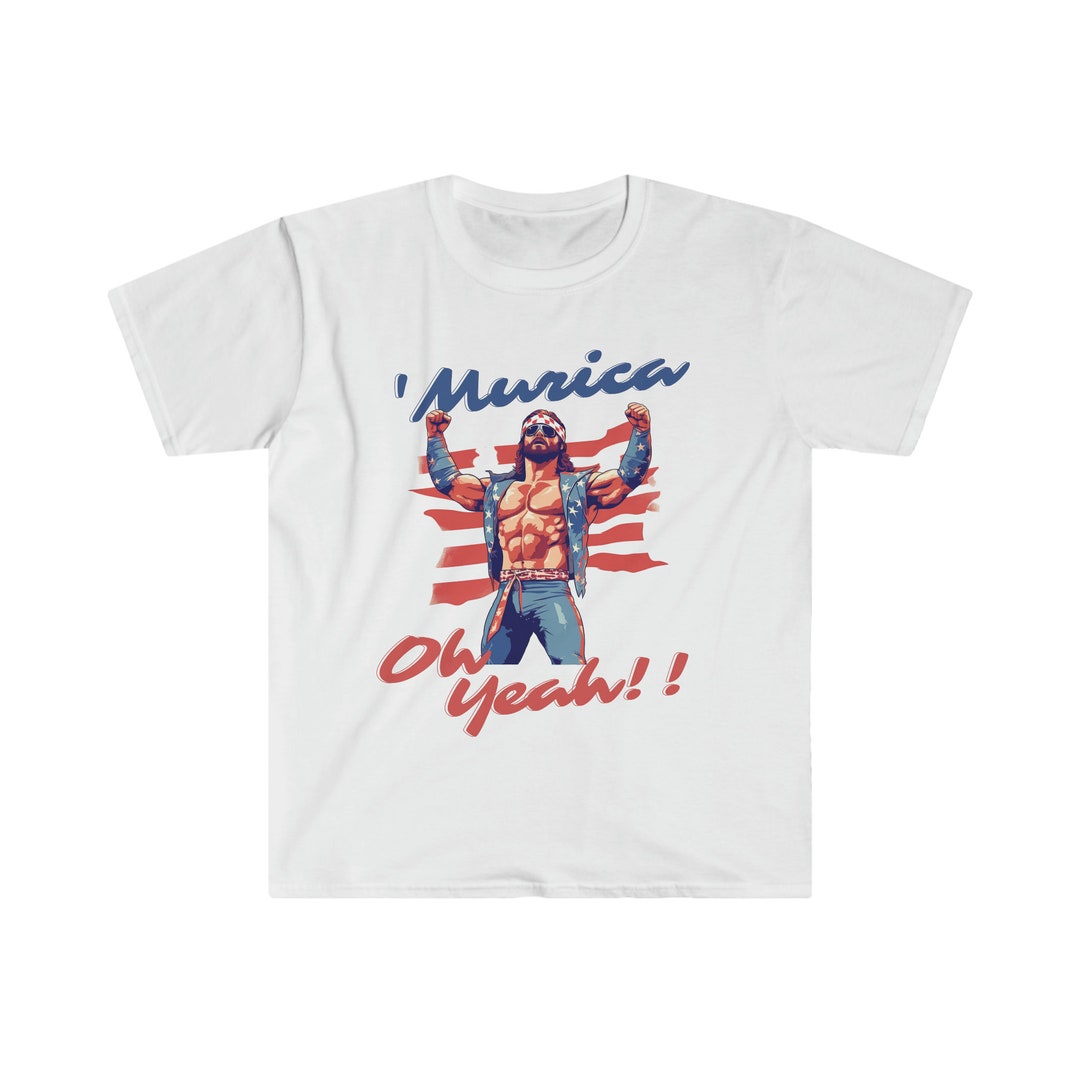 Murica Oh Yeah Shirt - Unisex Softstyle T-shirt Funny 4th of July ...