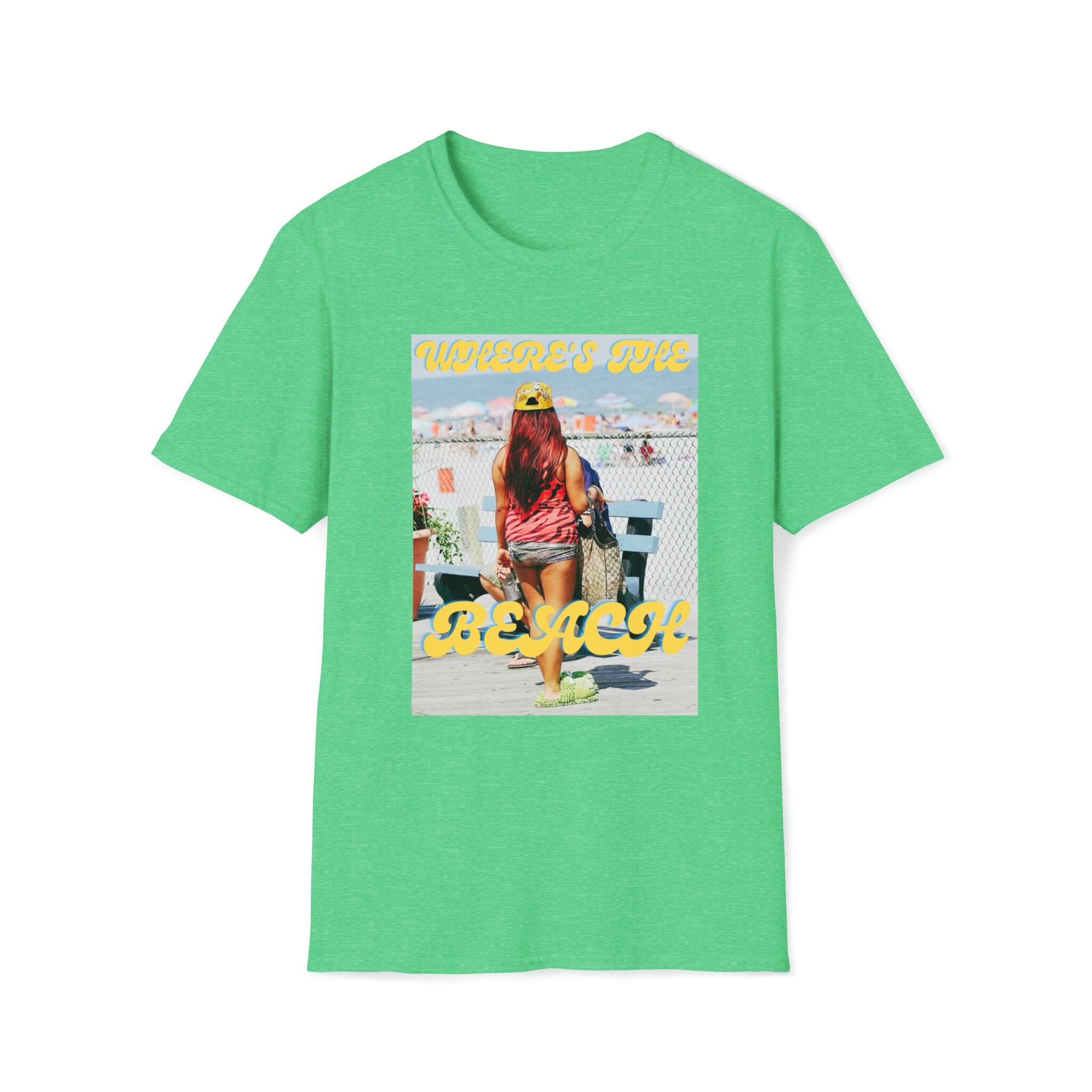 Snooki Where's the Beach Shirt Unisex Softstyle T-shirt Funny Jersey ...