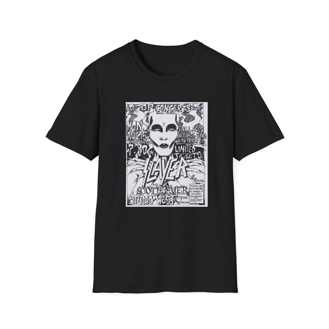 Slayer Shirt - Unisex Softstyle Slayer T-shirt 80s Metal Slayer Shirt - Unisex Softstyle Slayer T-shirt 80s Metal