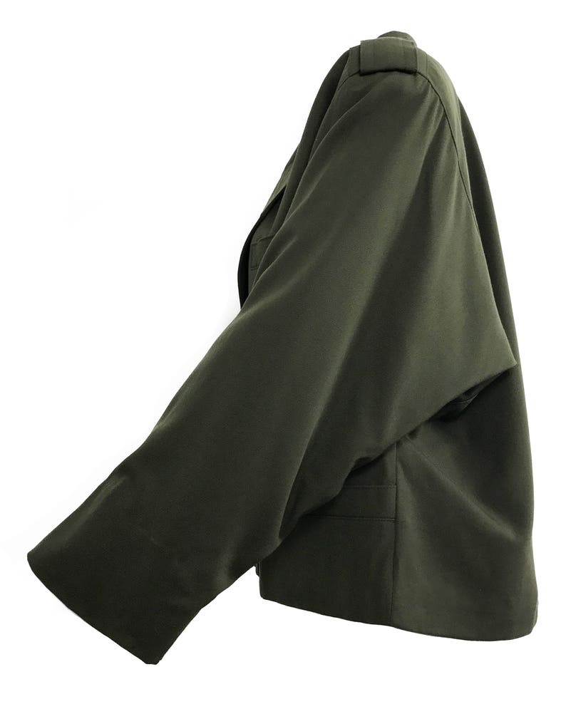 ESCADA Vintage Khaki Military Batwing Jacket Army Green - Etsy Australia