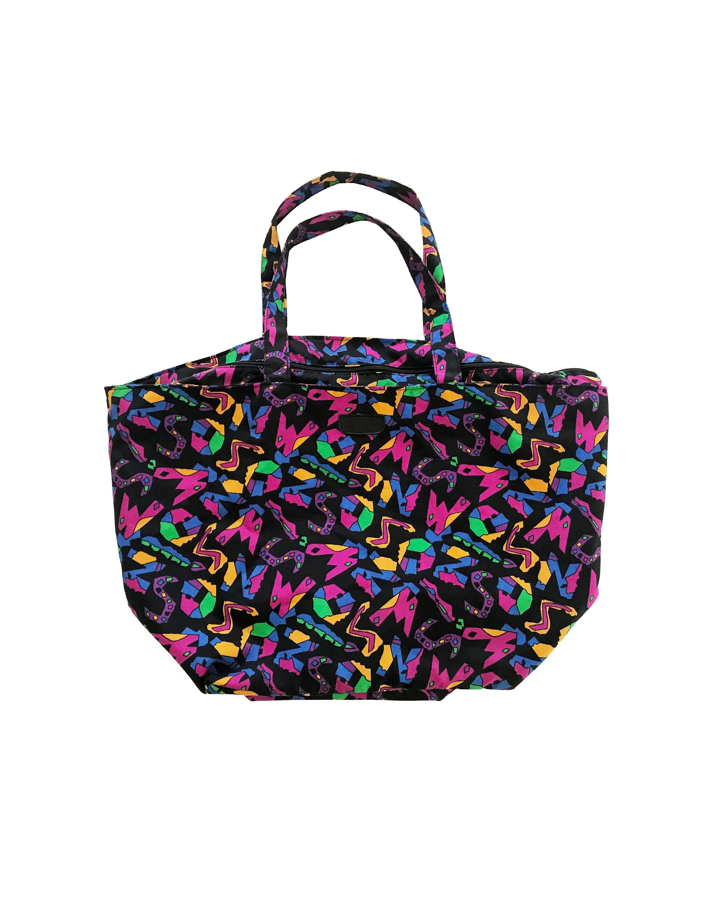 MISSONI Vintage 1980s Logo Tote Bag Monogram Beach Carry Bag - Etsy