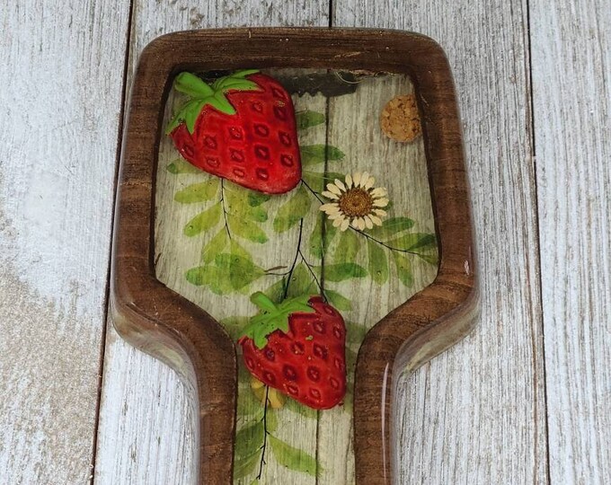 Vintage Gamut Designs Lucite Spoon Rest With Dried Flowers and ...