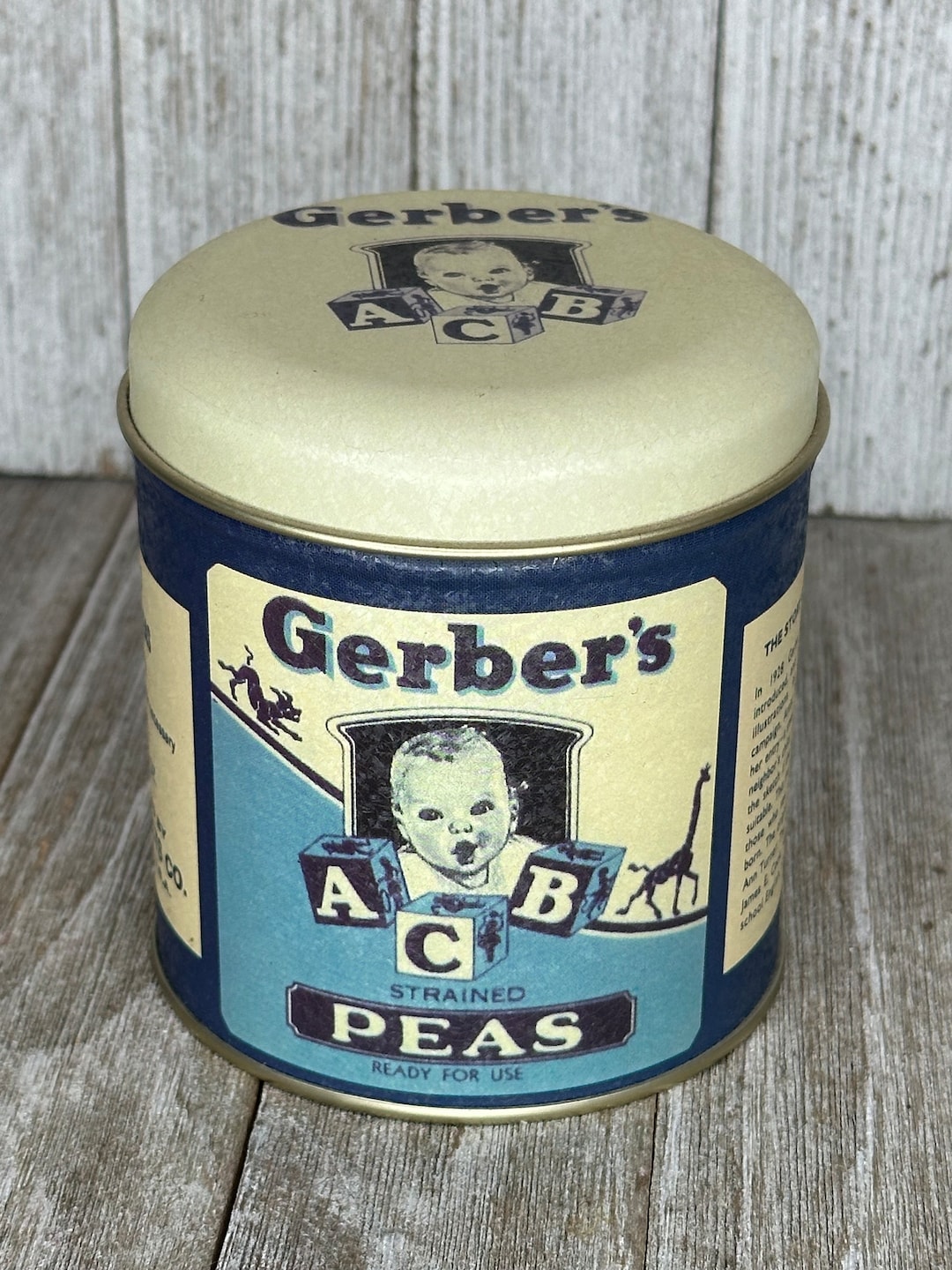 Vintage Gerber's Baby Food Tin, Gerber Baby Tin, Collectible Food Tin ...