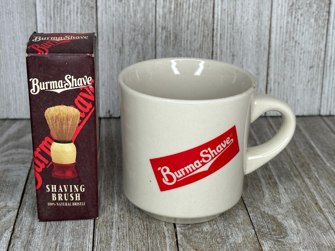 Vintage Burma Shave Mug and Brush, Vintage Shaving, Vintage Shaving ...