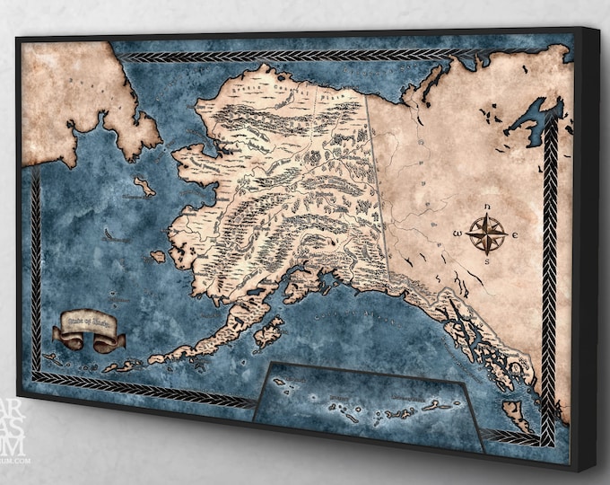 Fantasy Styled Map of Europe, Pull Down Canvas Europe Map, 80 X 60 Cm ...
