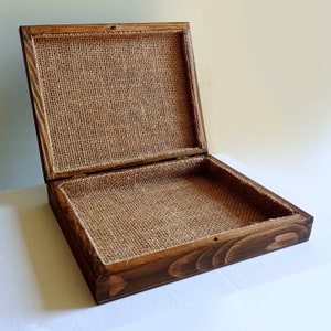 Wooden Gift Box, Padded Wooden Box, Decorative Box With Lid, Wooden Box ...