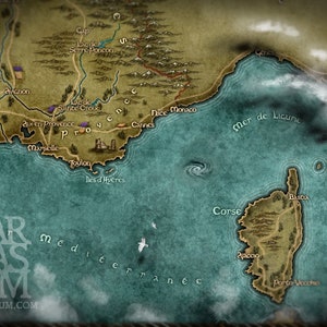 Map of France, Fantasy France Map, French Map - Etsy