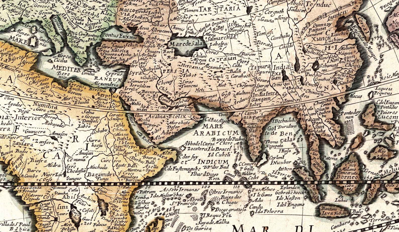 Hemisphere World Map, 1642 World Map Reproduction - Etsy