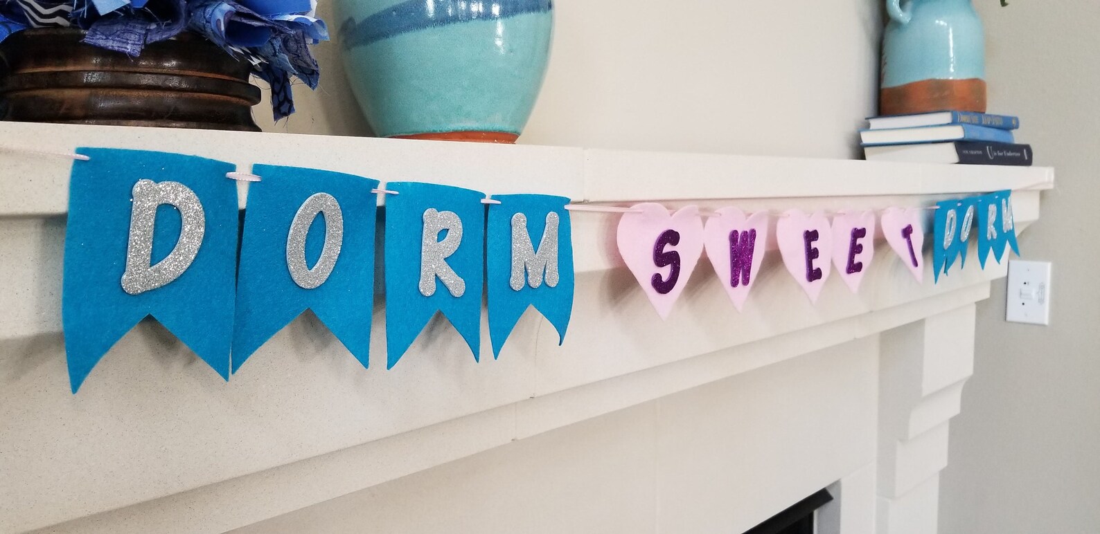 Dorm Sweet Dorm Banner Girl's College Room Decoration | Etsy