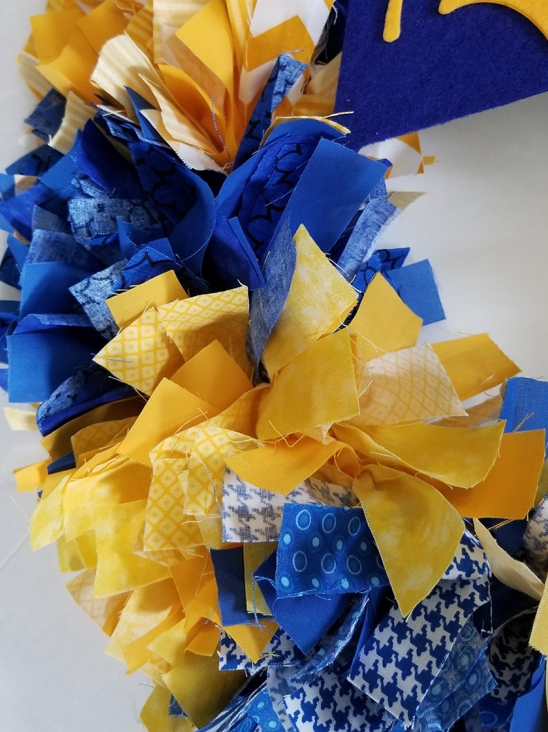 2026 Graduation Rag Wreath: Custom Colors, Party Decoration, Photo Prop ...