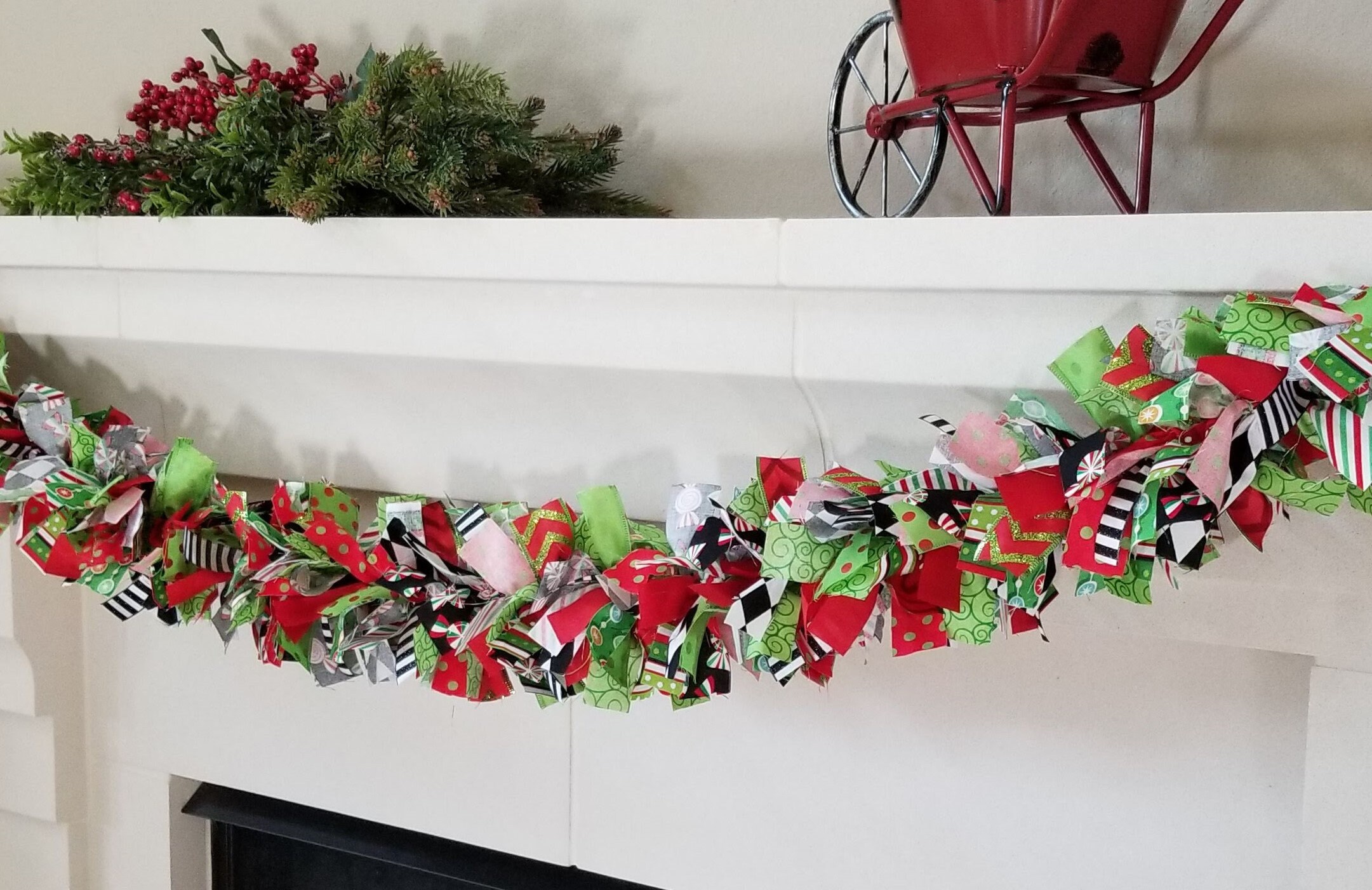 DIY Christmas Rag Garland Make Your Own Christmas Rag - Etsy