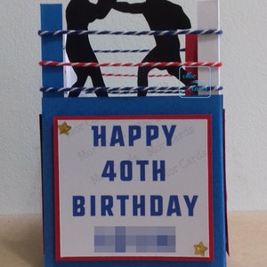 Personalised Boxing Ring Pop up Card: Handmade Birthday, Anniversary - Etsy
